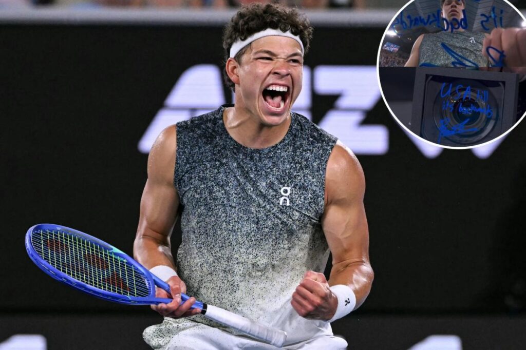 Ben Shelton signs camera USA till its backwards after Australian Open ...